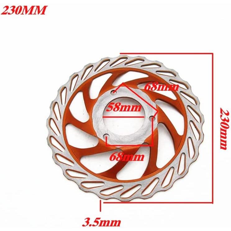 3-hole installation outer diameter 230MM inner hole 58MM Motorcycle ...