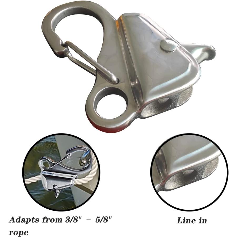 C CLINK Hook 316 Stainless Steel(2 Pack) Knotless Anchor System with ...