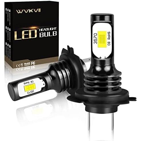 Motorbike Car LED H7 Fog Light Bulb 16000LM 6000K Cool White 50 000 ...