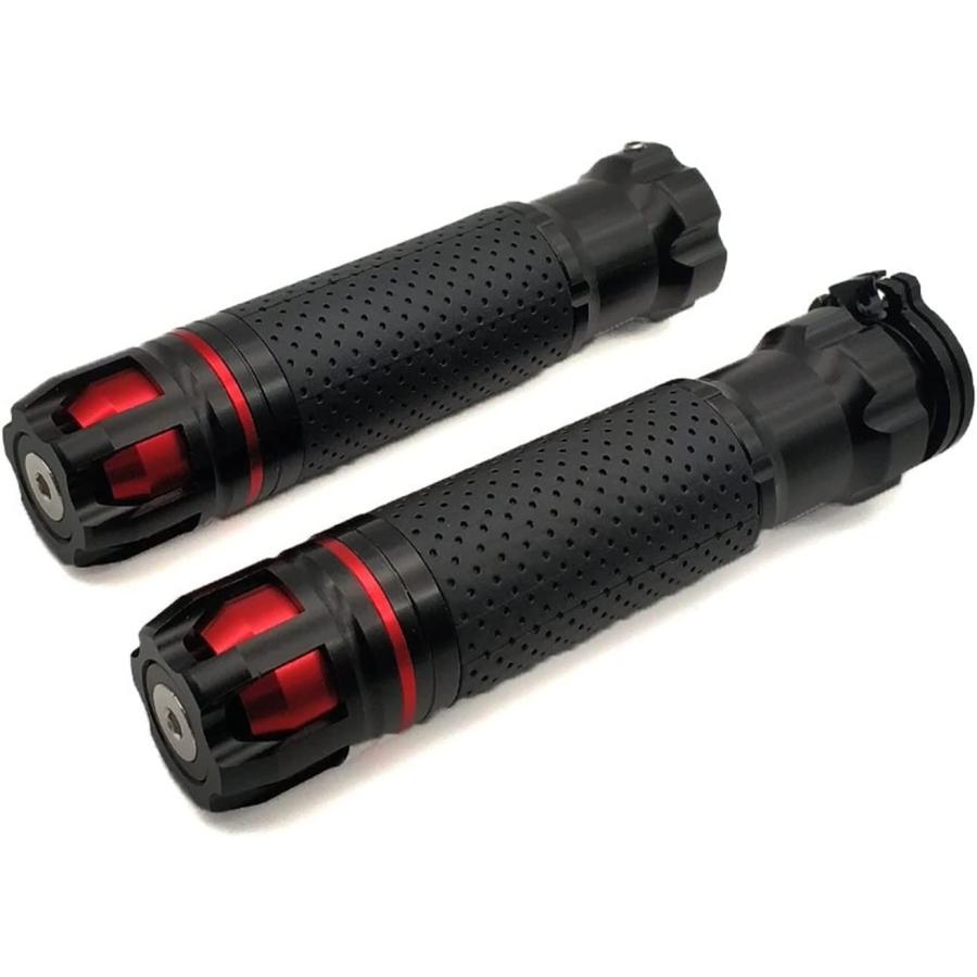 【並行輸入品】RESKIO 2019 CNC Aluminum 7/8inch Motorcycle Handle Grips Bar ...