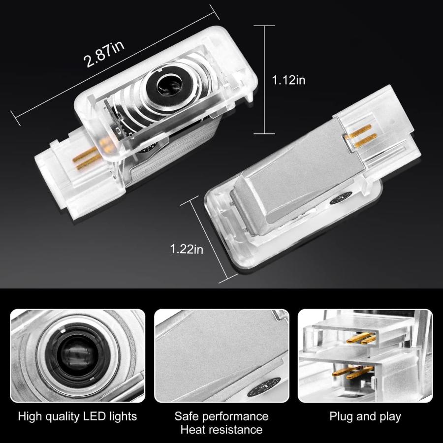 3D Shadow Lights LED Door Logo Projector for Cadillac SRX CT6 XTS ATS ...