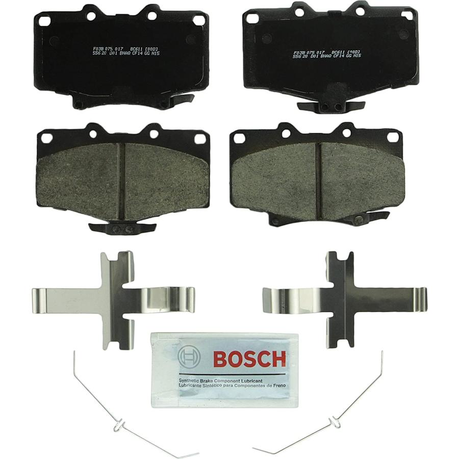 【並行輸入品】 Bosch BC611 QuietCast プレミアム セラミック ディスク ブレーキパッドセット トヨタ用 1992-2001 4R : GoodChoice - 通販 ...