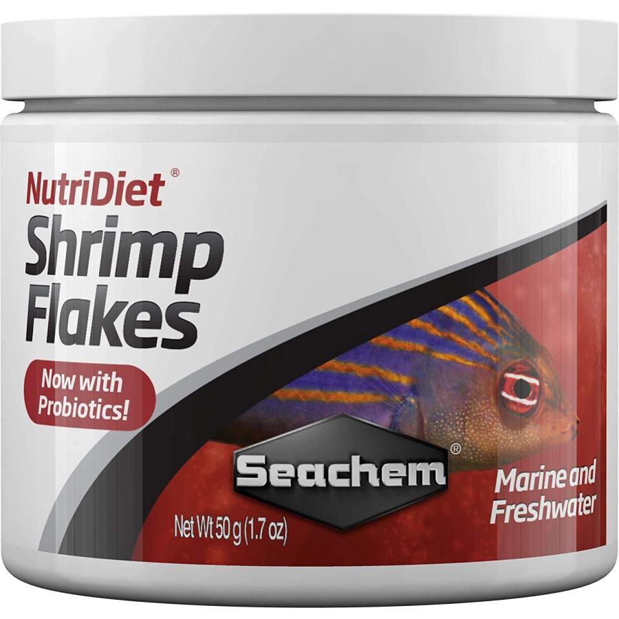 Seachem NutriDiet Shrimp Flakes - Probiotic Fish Food Formula with ...