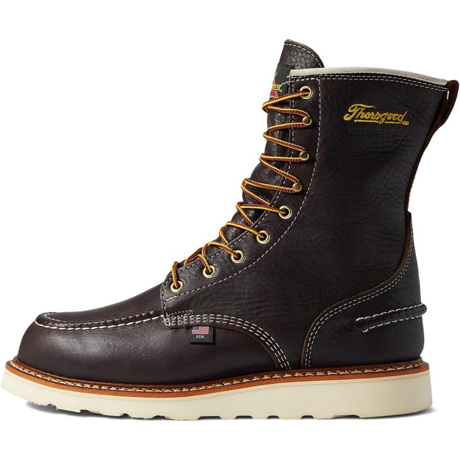 Thorogood 1957 Series 8” Waterproof Work Boots for Men - Full-Grain ...