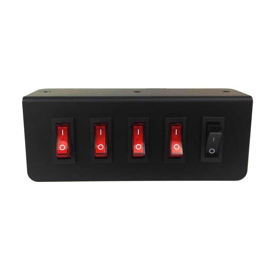 Abrams Taurus Premium 12V Switch Box Panel - (4) ON/Off Rocker Switch ...