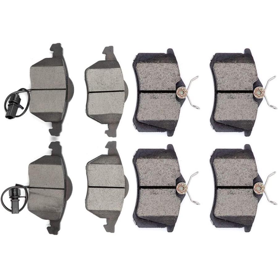 Ceramic Brakes Pads OCPTY Quick Stop Front Rear Brake Pad fit for 99-08 ...