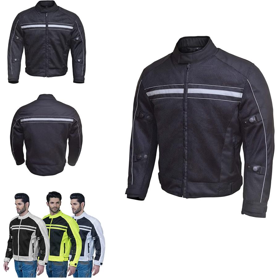【並行輸入品】 WICKED STOCK Breathable Mesh Motorcycle Riding Jacket for Men ...