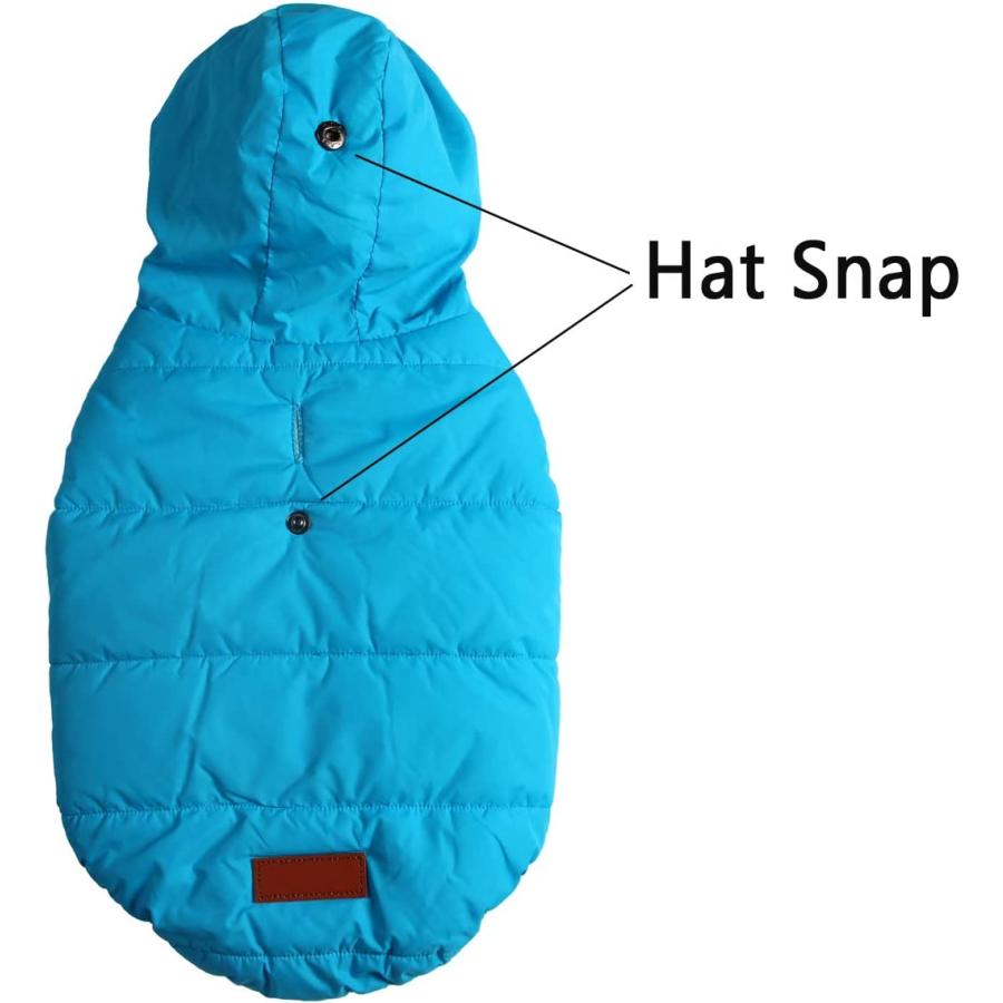 Vecomfy Fleece Lining Extra Warm Dog Hoodie in Winter for Large Dogs ...