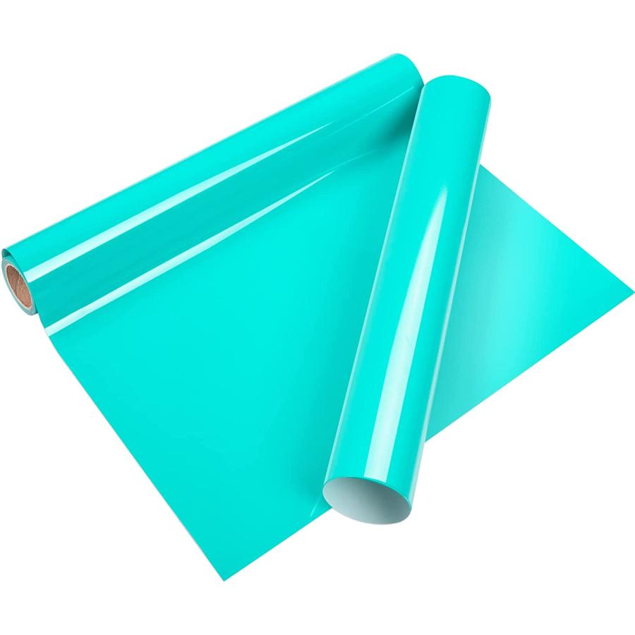 【並行輸入品】 VINYL FROG Teal Heat Transfer Vinyl- Iron on HTV Vinyl 12''x5ft ...