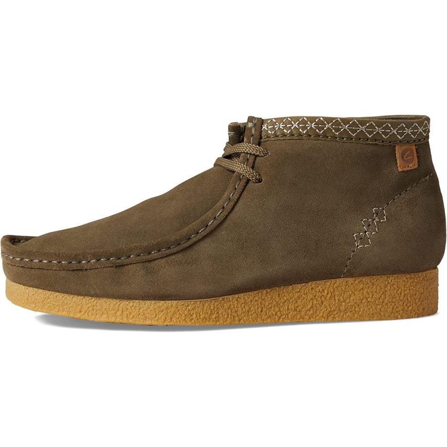 Clarks（クラークス） 【並行輸入品】 Clarks Mens Shacre Boot Ankle Dark Green Suede 8