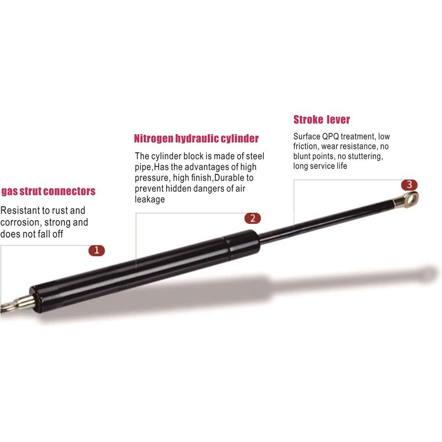 【並行輸入品】 Front Hood Struts Lift Supports Compatible With Chevrolet 12-14 ...