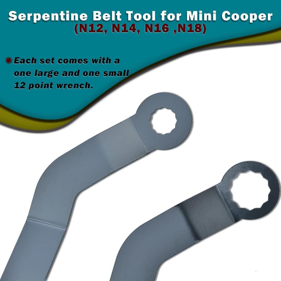 LainKeen Serpentine Belt Tool Set Compatible for Mini Cooper N12 N14 ...