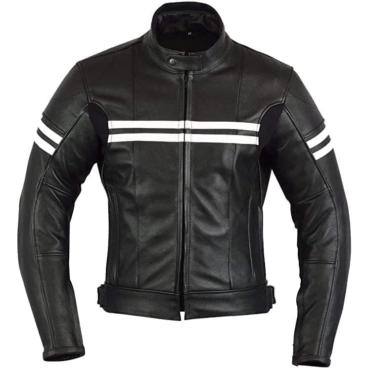 PROFIRST Pure Genuine Leather Men’s/Gents Motorbike Armor Jacket ...