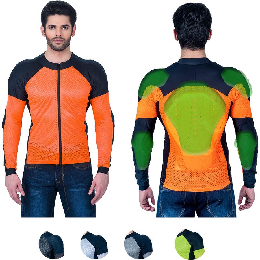 WICKED STOCK Breathable All Seasons Mesh Motorcycle Riding Shirt for ...