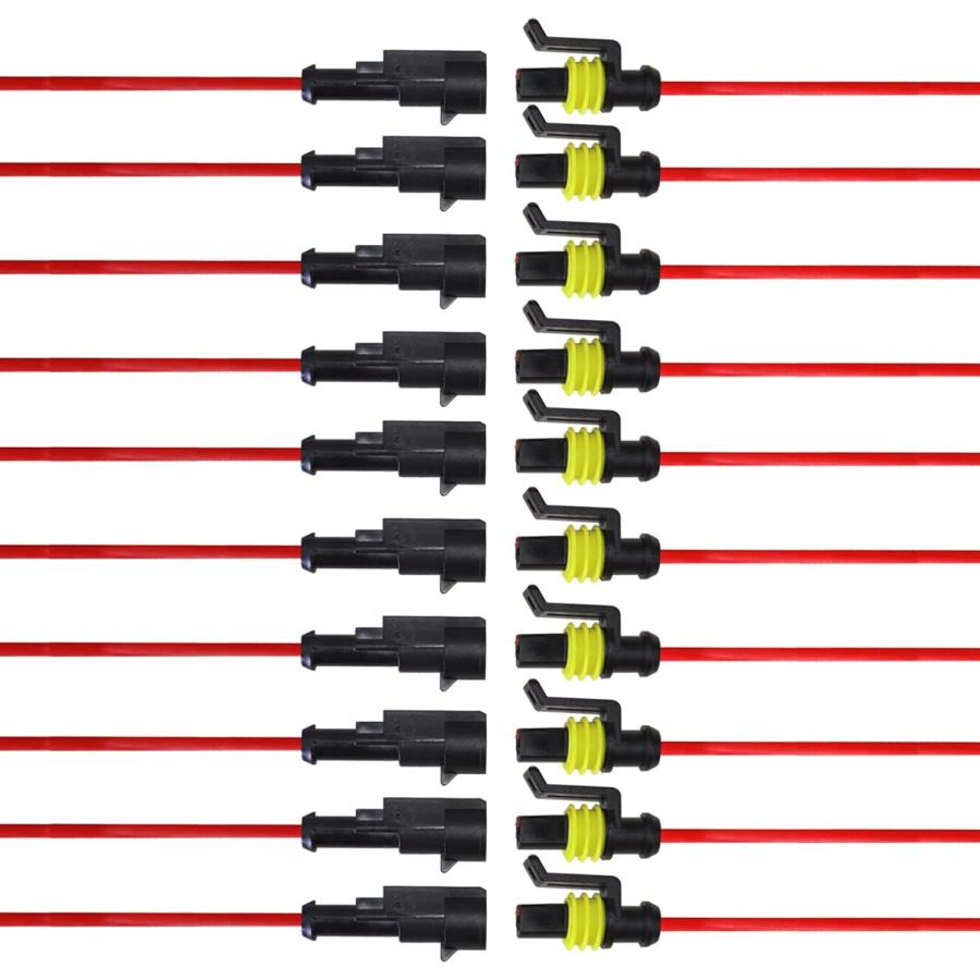 【並行輸入品】 LC-meijing 1 Pin Automotive Connector Waterproof Electrical ...