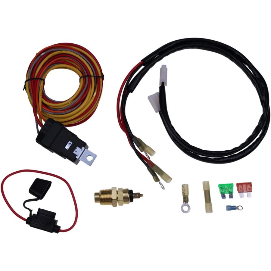 Spal デュアルファン配線リレーハーネスキット センサー付き 185FH FRH 40/50アンペア 並行輸入品 : GoodChoice ...