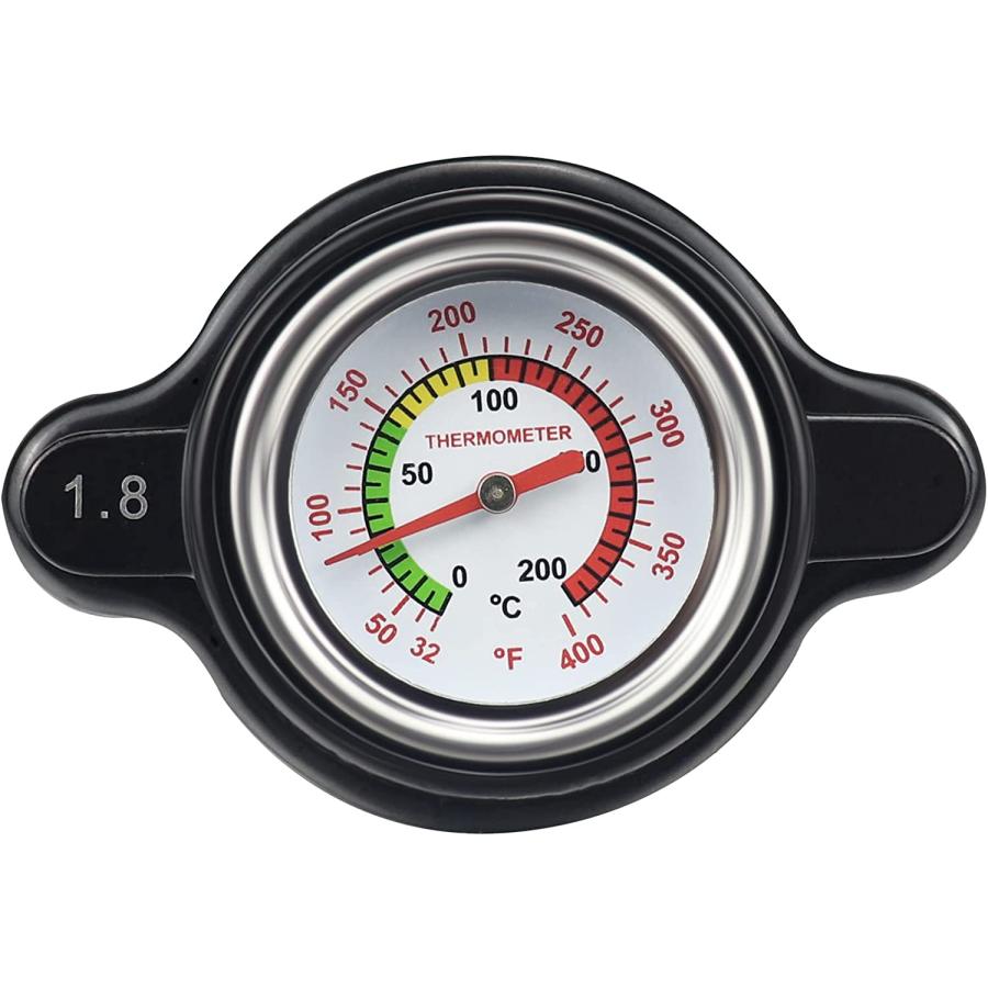 1.8 Bar Radiator Cap 25.6 Psi High Pressure Radiator Cap with Temperature Gauge by Mifyca Fit ...