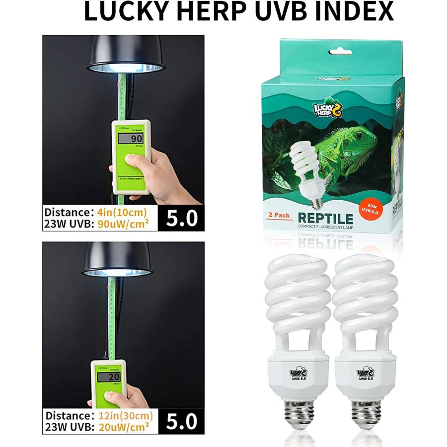 【並行輸入品】 LUCKY HERP 2 Pack UVA UVB Reptile Light 23W 5.0 Bulb for Tropi : GoodChoice - 通販 - Yahoo ...