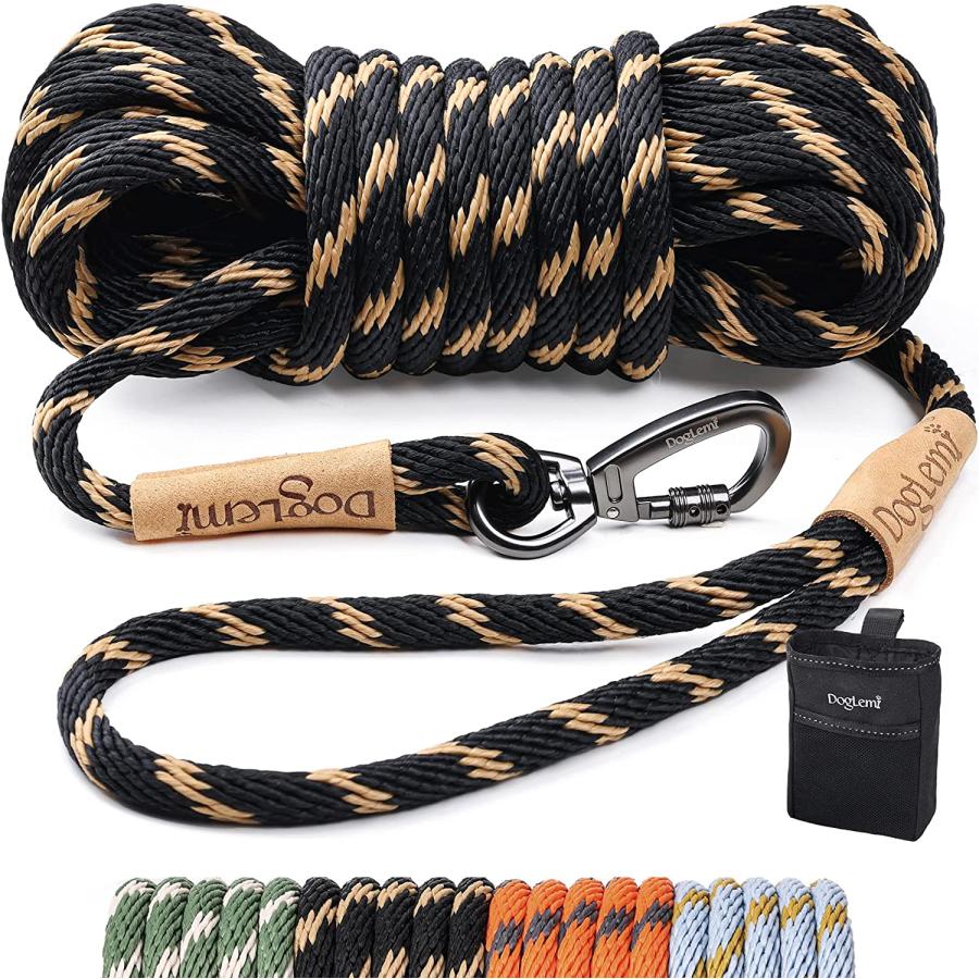 DogLemi Long Leash for Dogs Training 30ft Dog Rope Super Light Tie Out ...