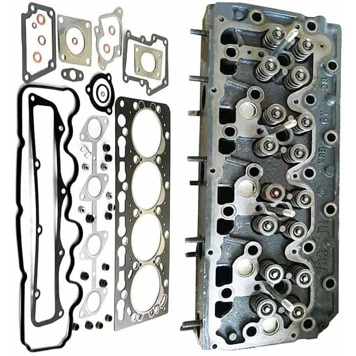 Complete Cylinder Head Assy & Full Gasket Set For Kubota V3300 V3800 16V Engine 並行輸入品 ...