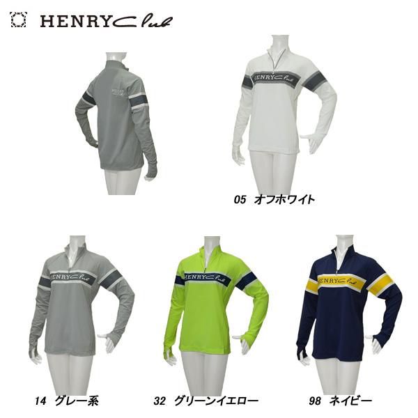 ヘンリークラブ HENRY Club レディース 春夏 吸水速乾 UVカット 透け防止 接触冷感 Cocoty ロゴプリント ハーフジップ長袖シャツ : 142-24310 : DEPOT ...