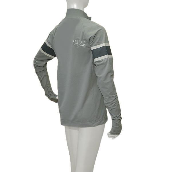 ヘンリークラブ HENRY Club レディース 春夏 吸水速乾 UVカット 透け防止 接触冷感 Cocoty ロゴプリント ハーフジップ長袖シャツ : 142-24310 : DEPOT ...