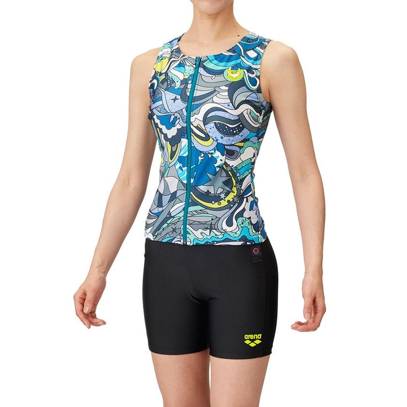 アリーナ（arena） 公式 フィットネスセパレーツ レディース アクアビクス 水中ウォーキング 練習 水着 スイムウェア 水泳 スイミング ...