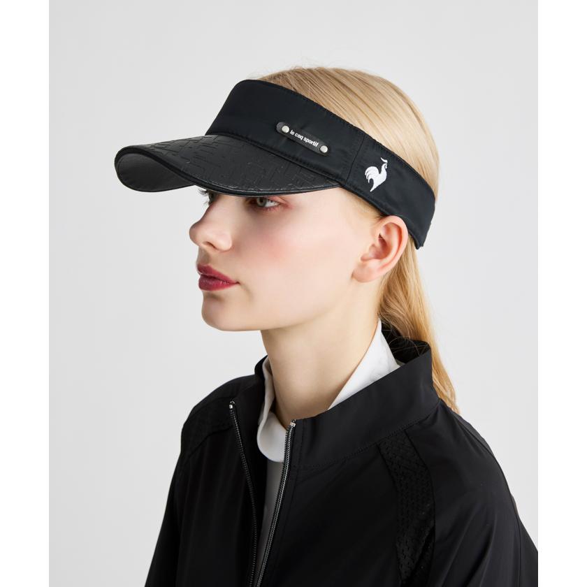 le coq sportif GOLF 公式 ルコックスポルティフ ゴルフ RIJOUME サンバイザー レディース 部分吸汗速乾 部分抗菌防臭 帽子 小物 LG4FCP51L 24FW ...