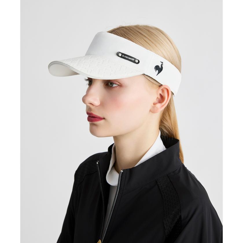 le coq sportif GOLF 公式 ルコックスポルティフ ゴルフ RIJOUME サンバイザー レディース 部分吸汗速乾 部分抗菌防臭 帽子 小物 LG4FCP51L 24FW ...