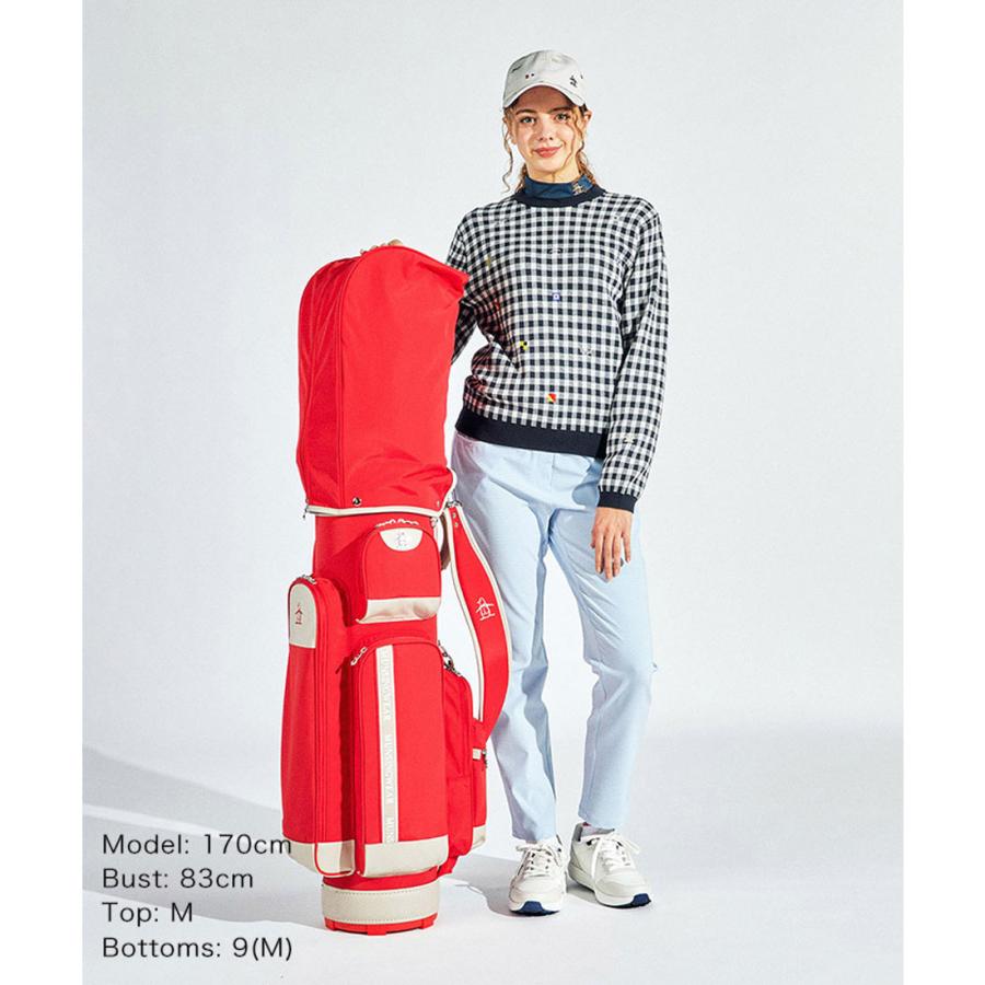 Munsingwear 公式 マンシングウェア ギンガムチェック 飛び刺繍クルーネックセーター レディース 手洗い可 ニット ウェア ゴルフ MG5SST21L 25SS : デサント公式通販 ...