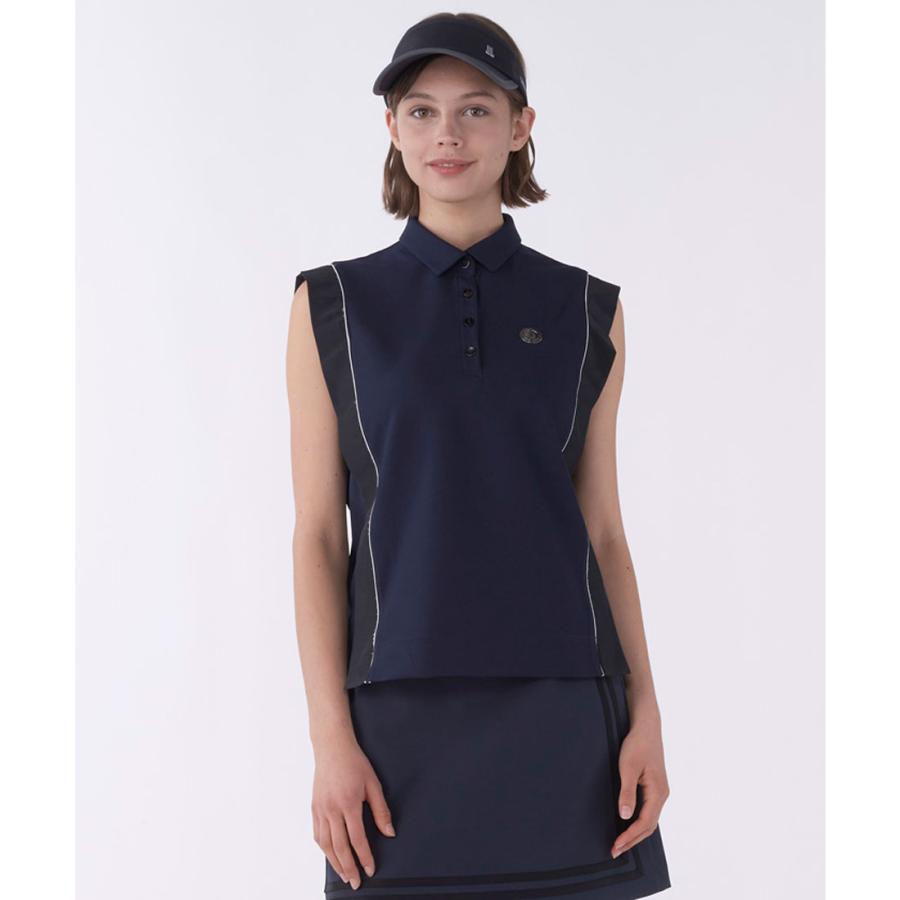 LANVIN SPORT ランバン スポール 異素材MIXノースリーブシャツ【UV】 : デサント公式通販 Yahoo!店 - 通販 - Yahoo!ショッピング