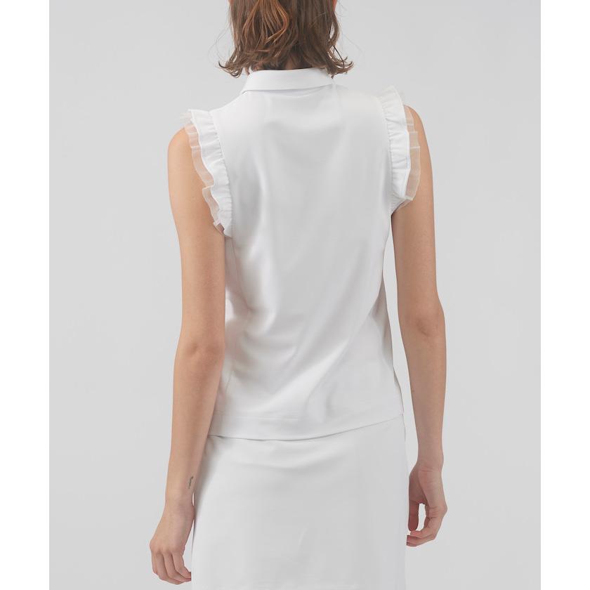 LANVIN SPORT 公式 ランバン スポール フリルノースリーブシャツ LANVIN SPORT 公式 ランバン スポール フリルノースリーブシャツ