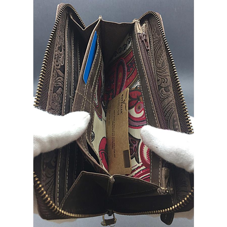 【30%OFF】【MAVERICK】フラワー ラウンドジップ 長財布 ダークブラウン【MV431.470-33】 : DESCO Online ...
