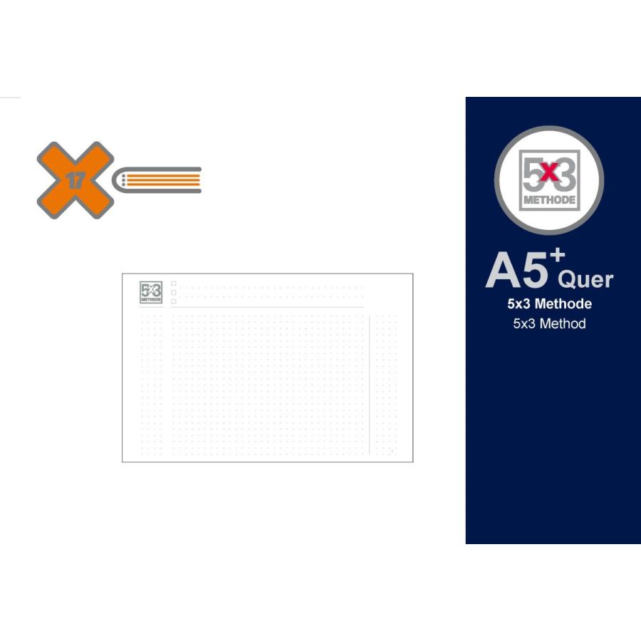 【x17】A5+ 5X3 METHODE-5×3メソッド レフィル 1冊【1-178Q】 : DESCO Online Store - 通販 ...