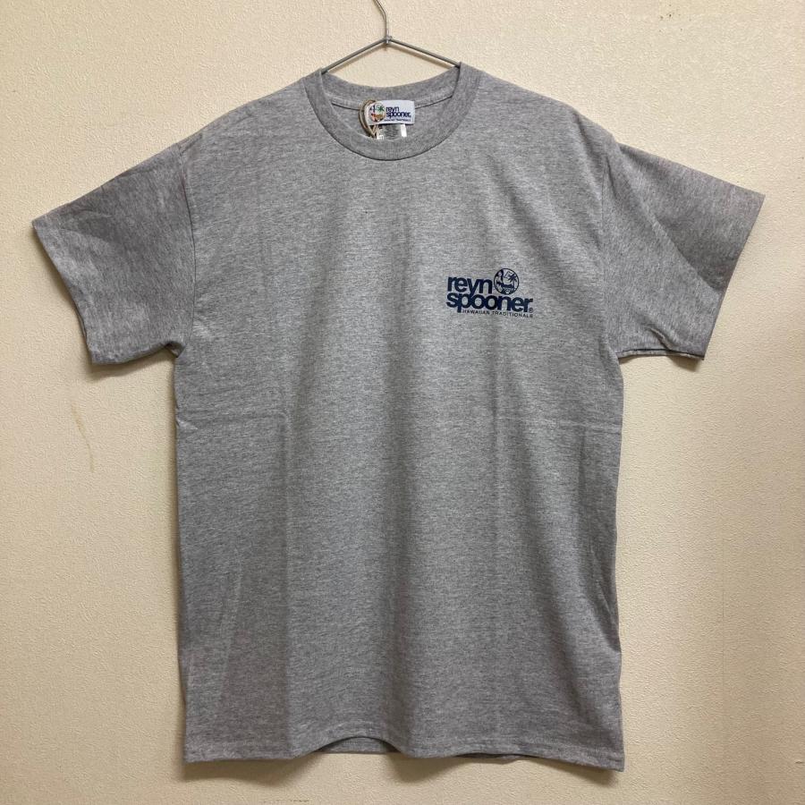 REYN SPOONER(レインスプーナー) LOGO T-SHIRT ロゴ Tシャツ HEATHER GRAY ヘザーグレー :209 ...