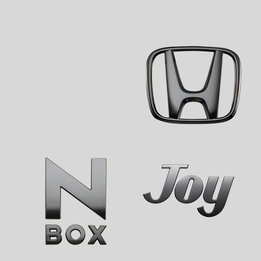 ホンダ（HONDA） 純正 ブラックエンブレム 純正アクセサリー フロントグリル同時装着用 N-BOX JOY用 08F20-39L-000A ...