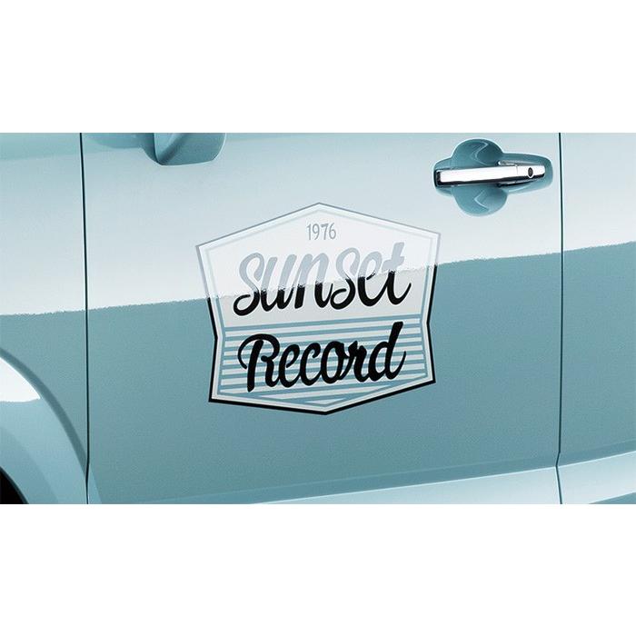 ホンダ HONDA 純正 NBOX / N-BOX NBOXスラッシュ デカール ボディサイド用 Sunset Recordロゴ 2017.1 ...