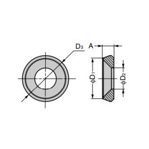 SUGATSUNE スガツネ工業 セットアップ 座金 SETUP型 M4 120-038-173 SETUP-SUS-M4-P100 ...