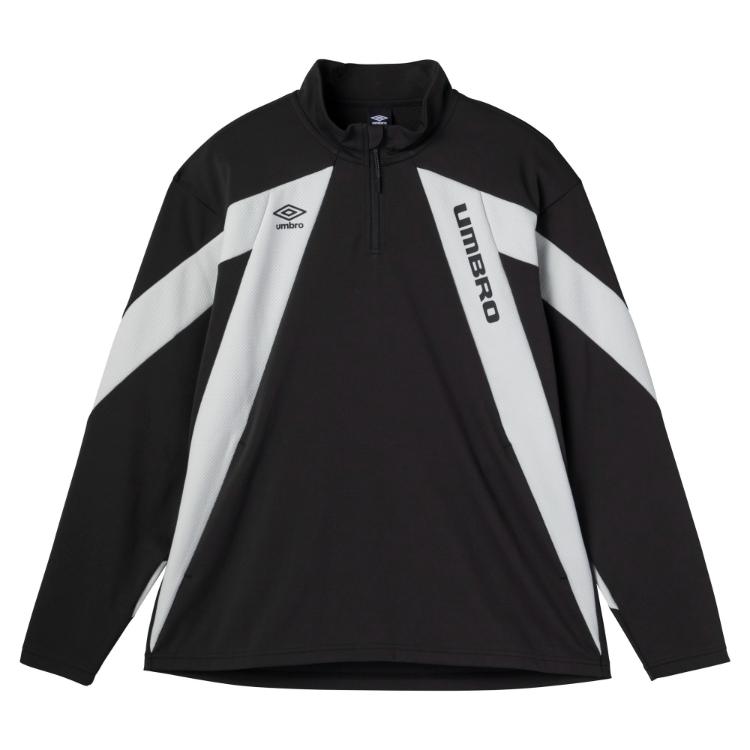 umbro アンブロ THE THIRD by UMBRO ウォームアップハーフジップトップ ブラック XO UF5SJG10M BK00 | スポーツ サッカー フットボール フットサル ...