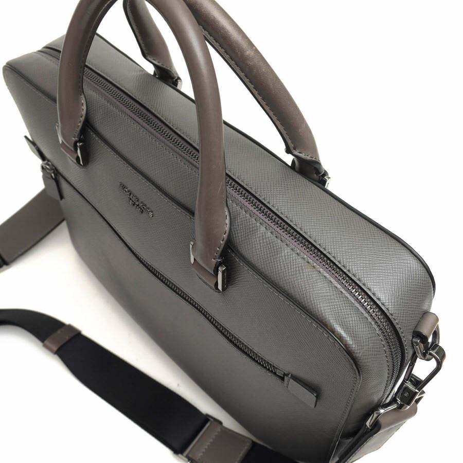 Michael Kors マイケルコース ビジネスバッグ Harrison Compact Brief ハリソン コンパクト 牛革 2WAY ...