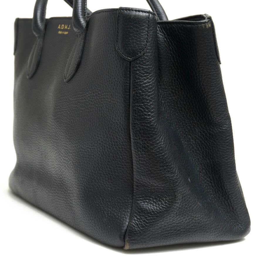 A.D.M.J ADMJ エーディーエムジェイ トートバッグ ACS01158 SHRINKLEATHER BASIC TOTEBAG 32cm ハイドシュリンク 牛革 シボ革 シュリンク ...