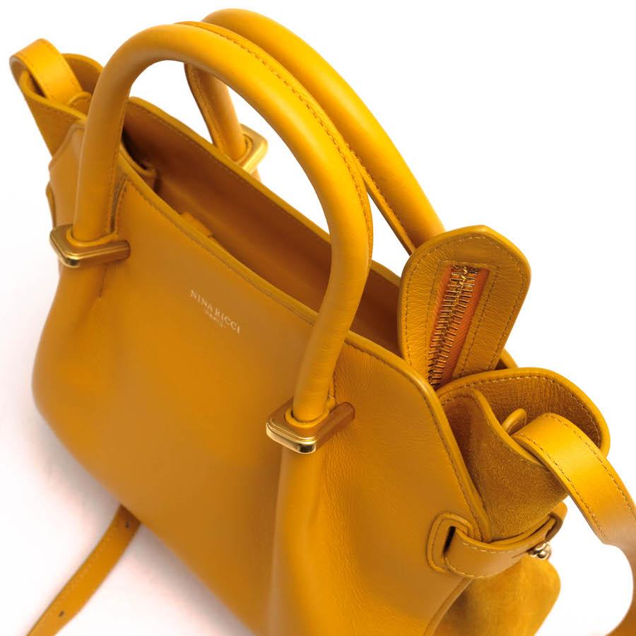 NINA RICCI ニナ リッチ ハンドバッグ MARCHE マルシェ 一部スエード