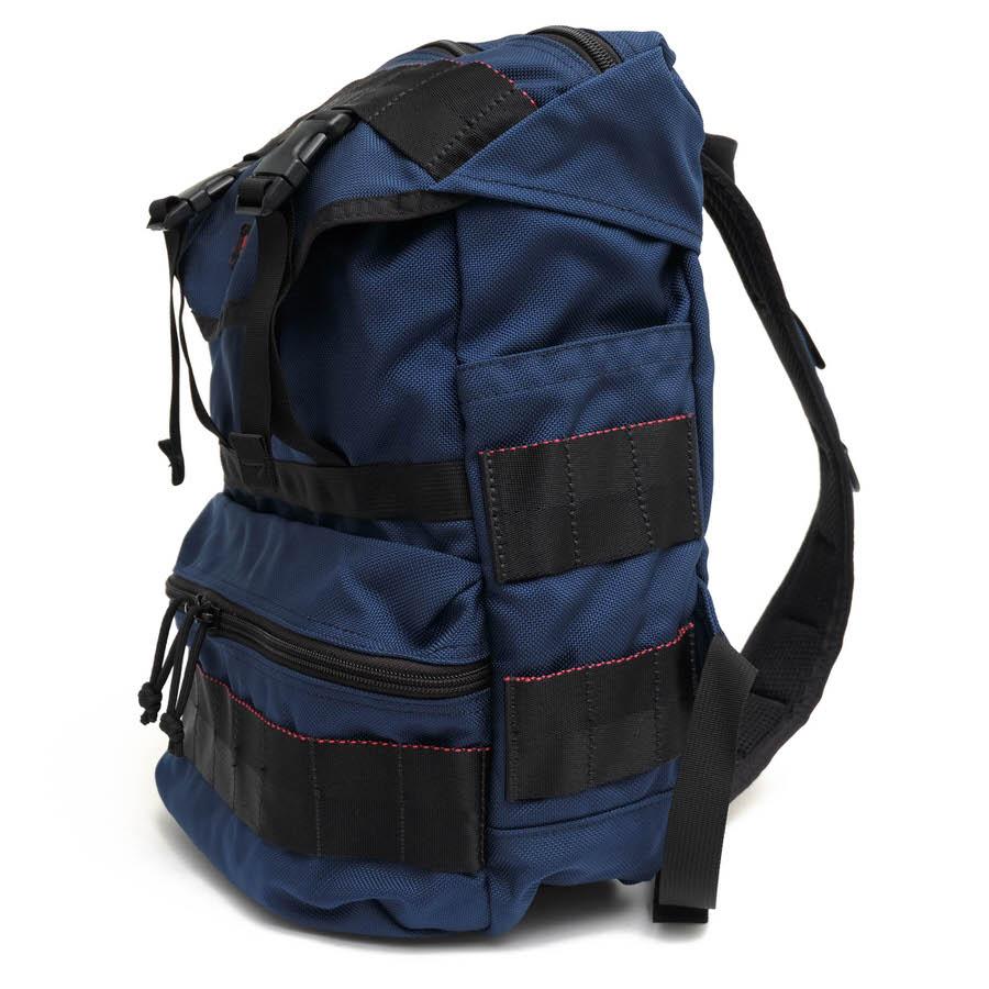 ○ブリーフィング BRIEFING ミッドナイトブルー ネイビー 紺 1050デニール バリスティックナイロン リュック BRF096219 SIMPLE FLA 中古 BRIEFING（ブリーフィング） リュック BRF096219 SIMPLE FLAP シンプル