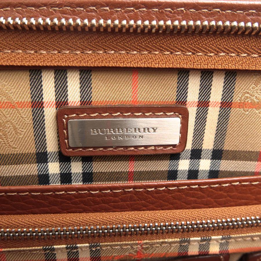 BURBERRY（バーバリー） ビジネスバッグ グレイン型押し牛革 裏地