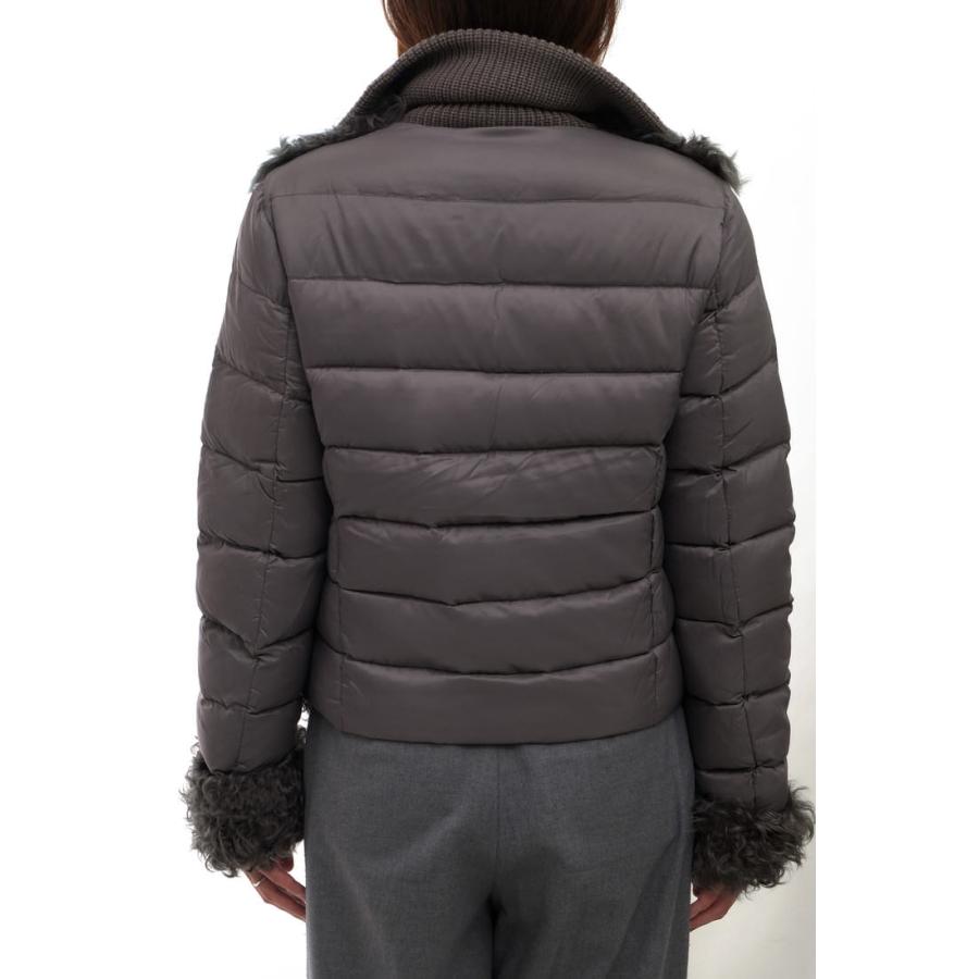 ○モンクレール MONCLER カルガンラムファー ナイロンファイバー ダウンジャケット IVRAIE カルガンラムファー レディース 【中古  中古 MONCLER（モンクレール） ダウンジャケット IVRAIE カルガンラムファー