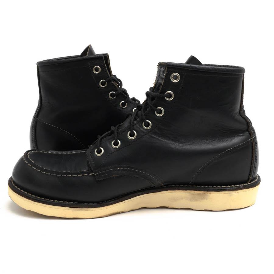 RED WING レッドウィング ワークブーツ 9075 MOC TOE CLASSIC BLACK Black Harness ...