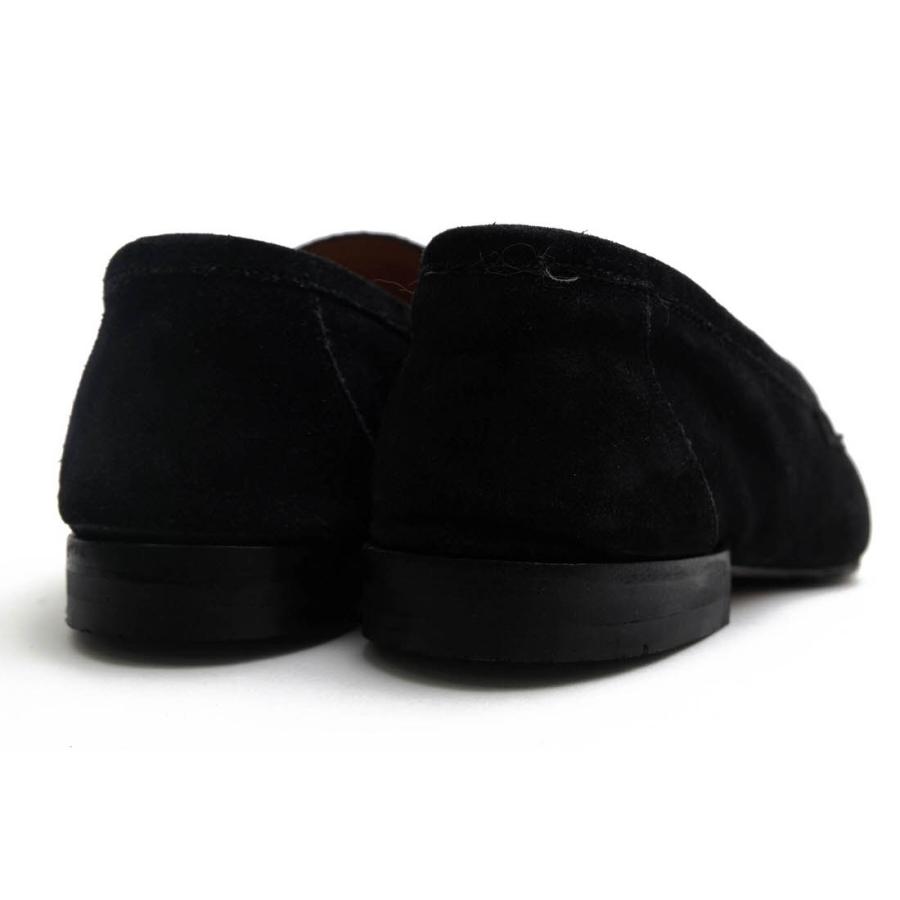 GUCCI グッチ ビットローファー 368435 Suede Bamboo Horsebit Detail Loafer 牛革 カーフ ...