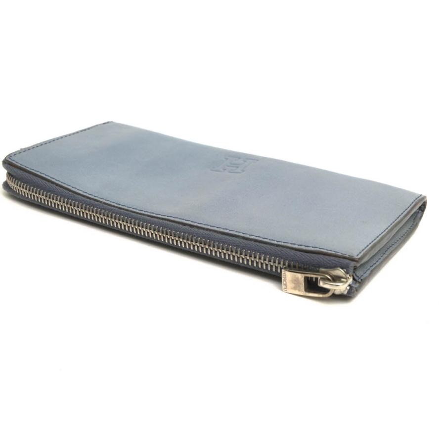 HIROFU（ヒロフ） 長財布 牛革 カーフ Hロゴ L字ファスナー 小銭入れ