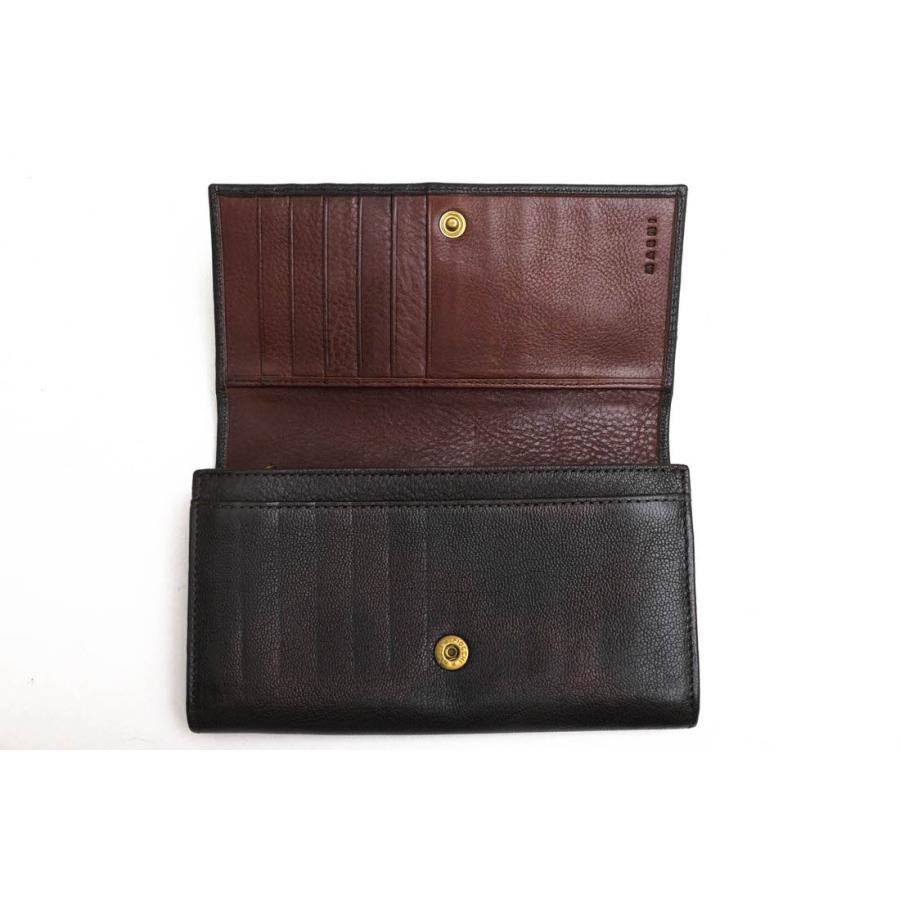○マルニ MARNI 山羊革 ゴートスキン 長財布 PFMOA18U00 LG056 PORTAFOGLIO CAPRA SOFT フラップタイプ 小銭入れあり 二つ折り シ  中古 MARNI（マルニ） 長財布 PFMOA18U00 LG056 PORTAFOGLIO CAPRA SOFT