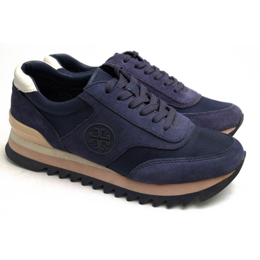 TORY BURCH トリーバーチ ローカットスニーカー 44481 SAW TOOTH LOGO SNEAKER ヘビーグレインナイロン ナ ...